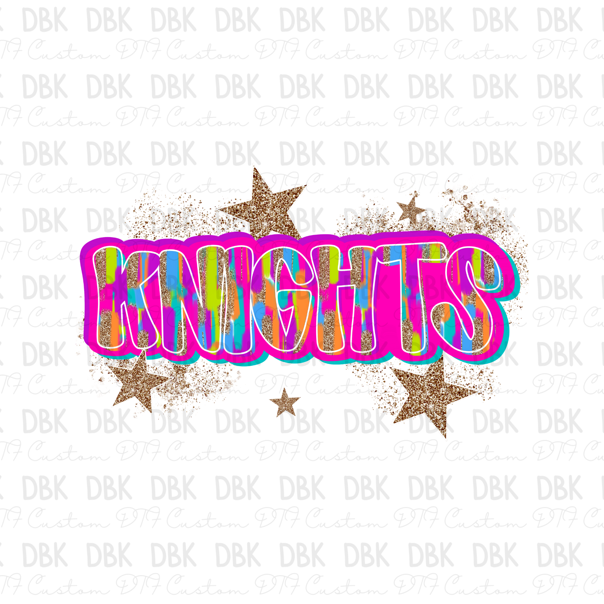 Knights DTF Transfer M210 – DBK-Custom Creations