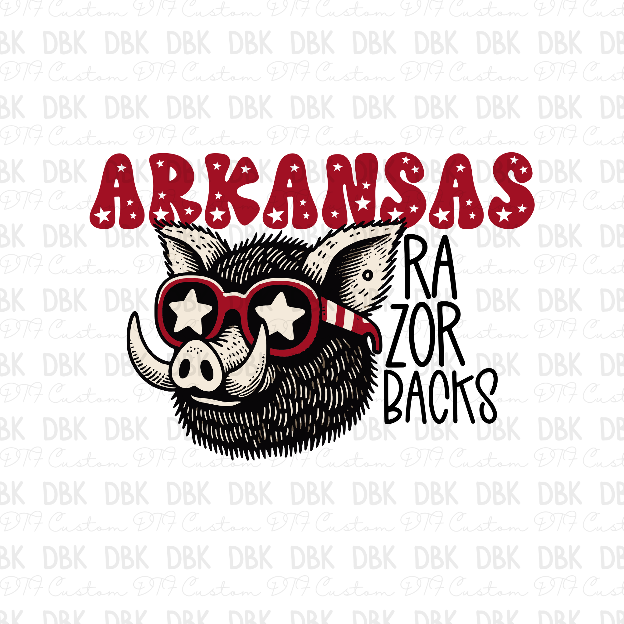 Arkansas DTF Transfer M2 – DBK-Custom Creations