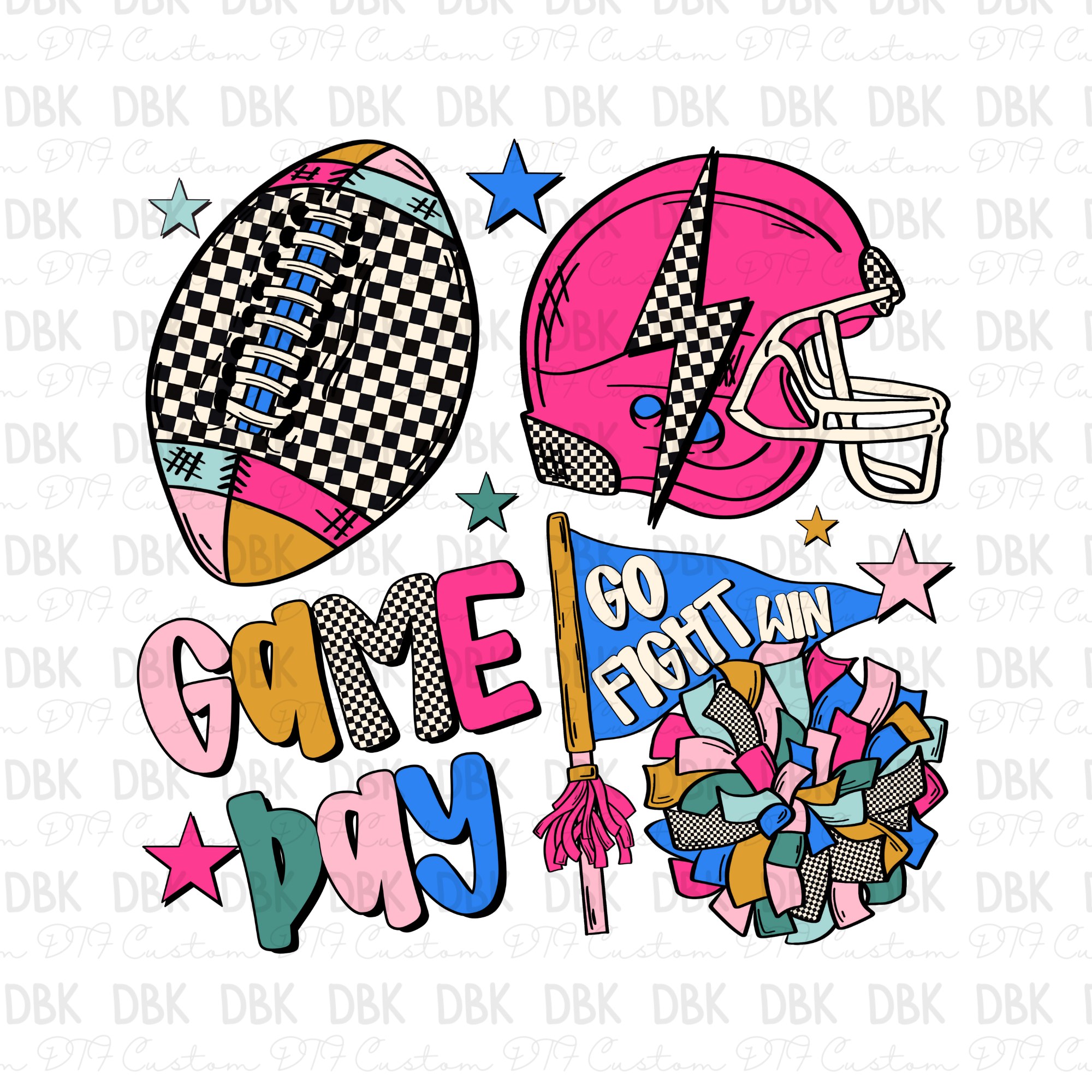 Football Game DTF Transfer – DBK-Custom Creations