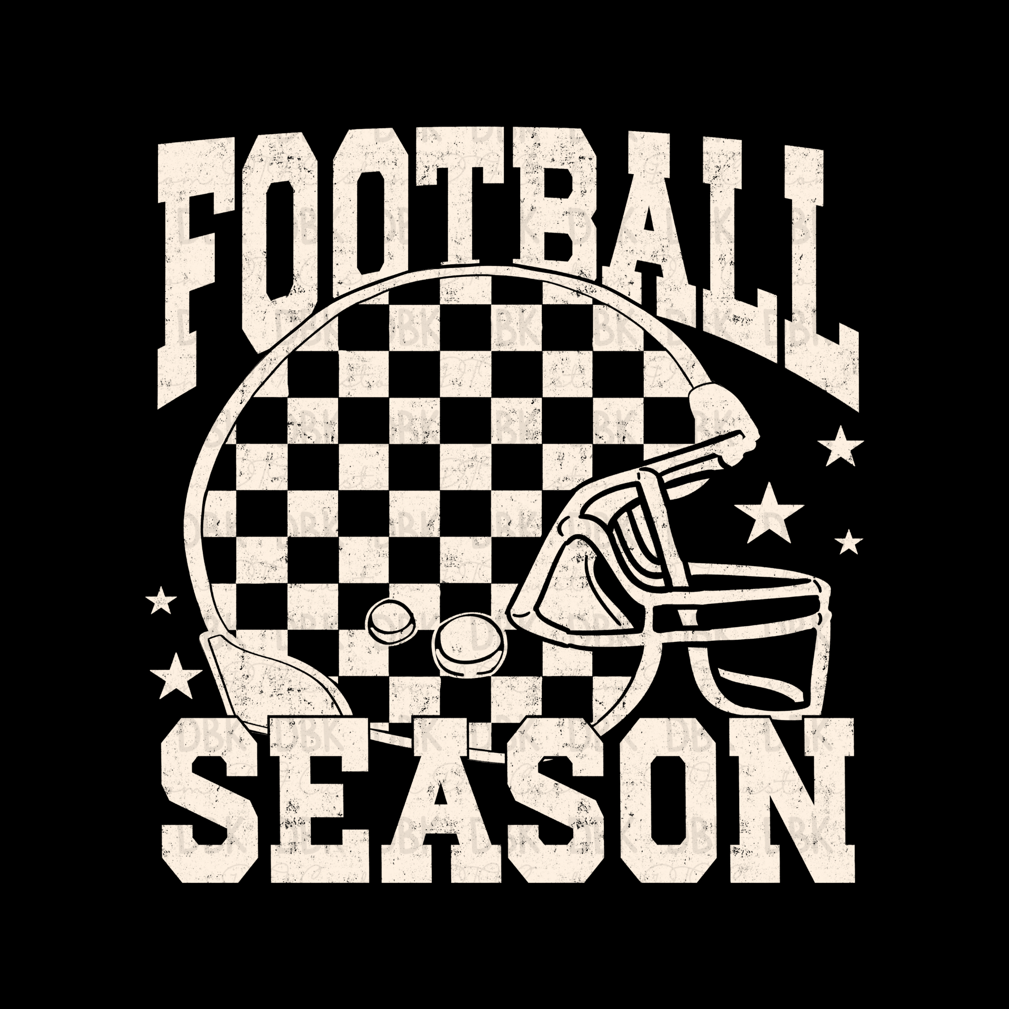 Football Season DTF Transfer CREAM – DBK-Custom Creations